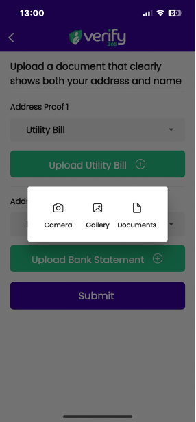 Uploading Proof of Address documents – Verify 365 - Digital Onboarding ...