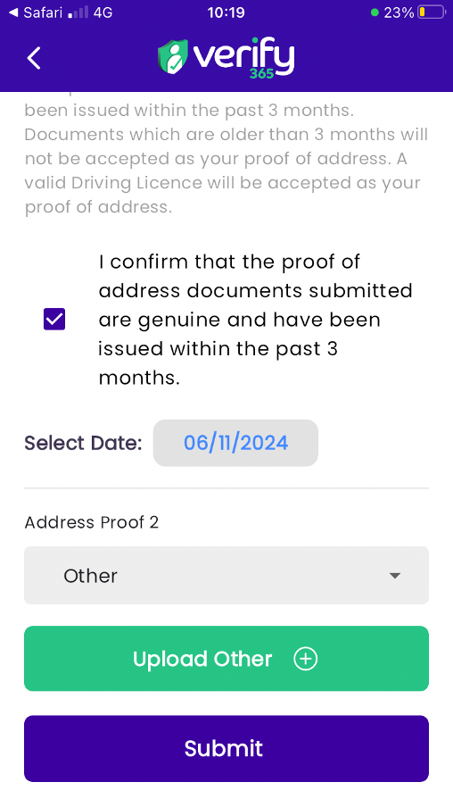 Uploading Proof of Address documents – Verify 365 - Digital Onboarding ...