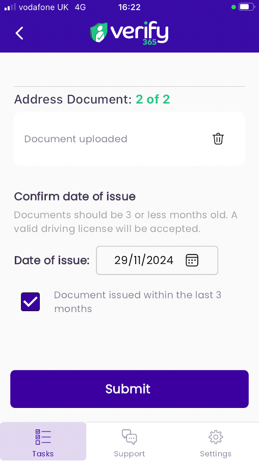 Uploading Proof of Address documents – Verify 365 - Digital Onboarding ...